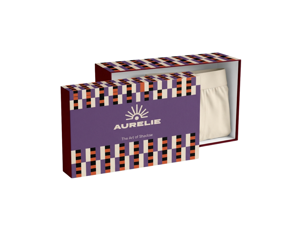 Caja rígida con tapa personalizable para ropa interior